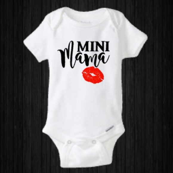 Gerber | One Pieces | Mini Mama Baby Girl Onesie New Lipstick Kiss ...